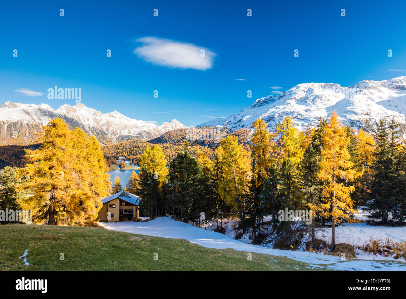 St moritz sun lake hi-res stock photography and images - Alamy