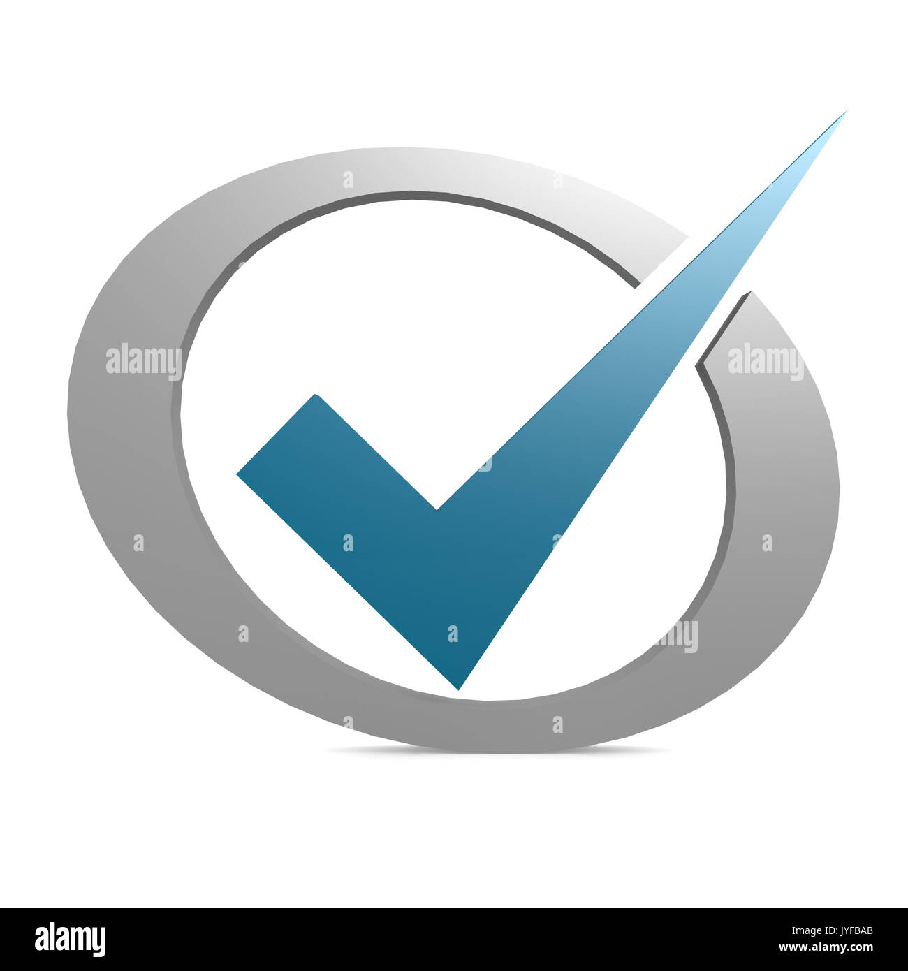 Accept icon in circle Cut Out Stock Images & Pictures - Alamy