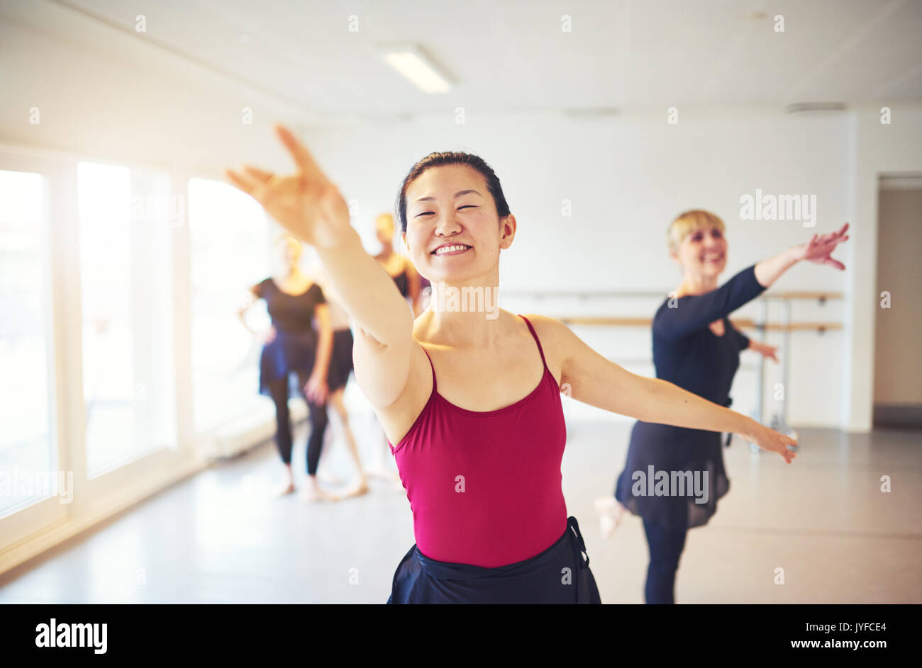 Young asian ballerina ballet pose hi-res stock photography and images ...