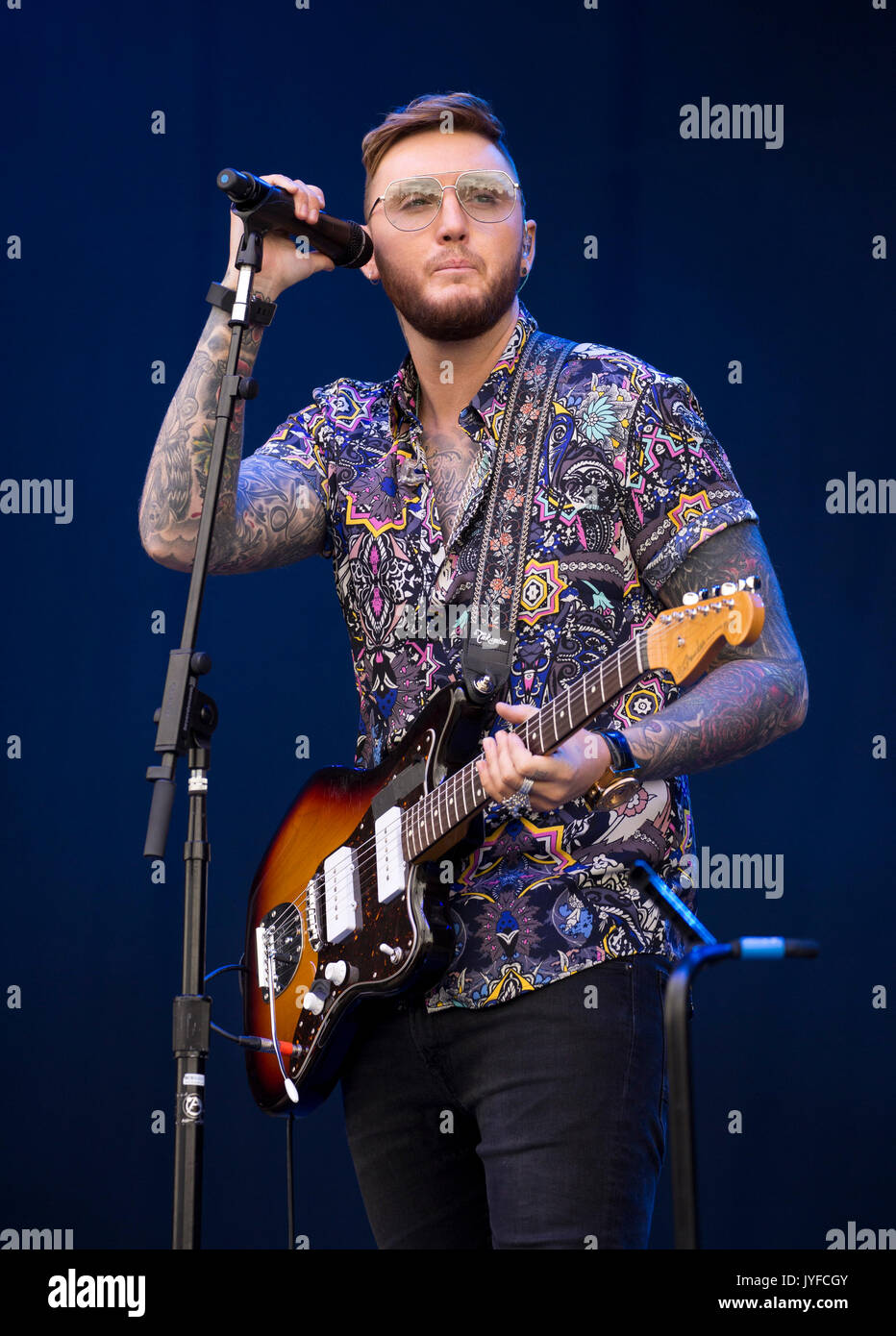 James Arthur performs on the Supervene Stage during V Festival at ...