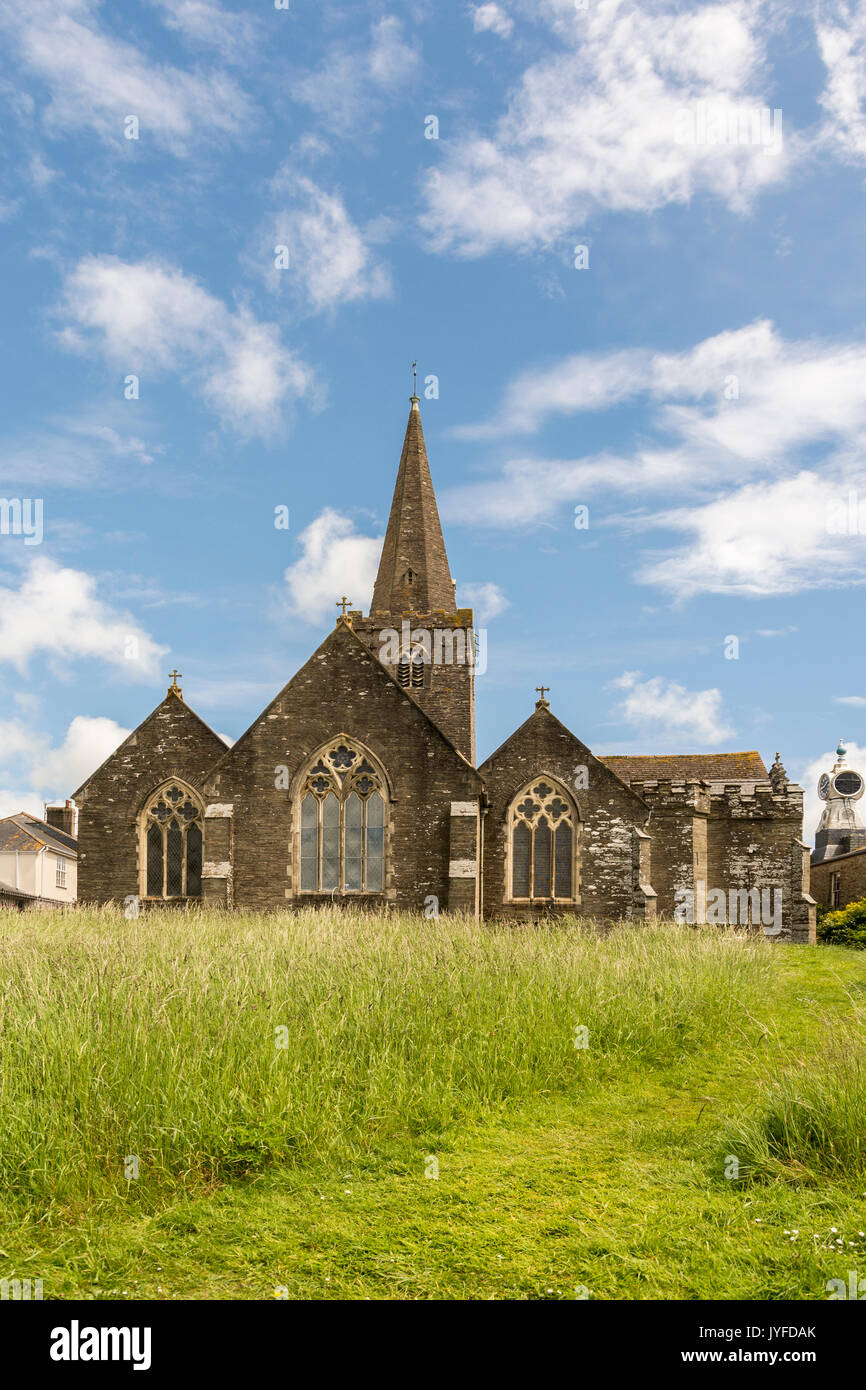 St Edmund King and Martyr Church, Kingsbridge, Devon, UK Stock Photo ...