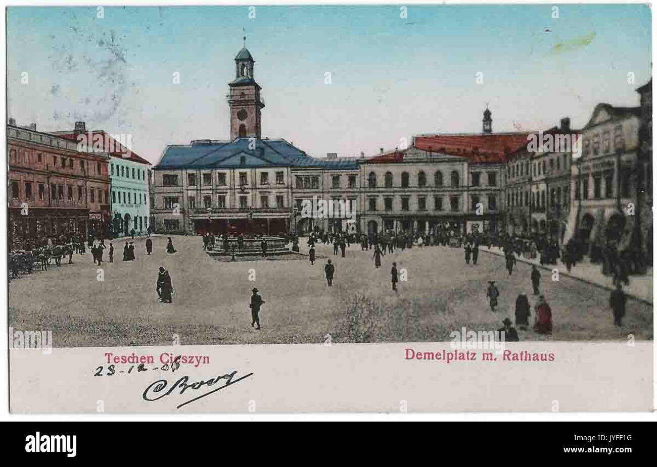 Vintage teschen map hi-res stock photography and images - Alamy