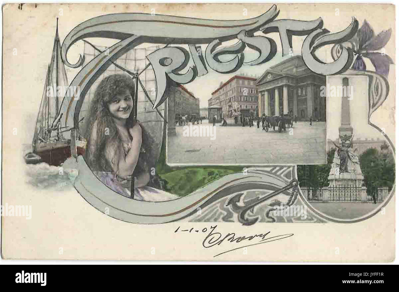 Old trieste map hi-res stock photography and images - Alamy