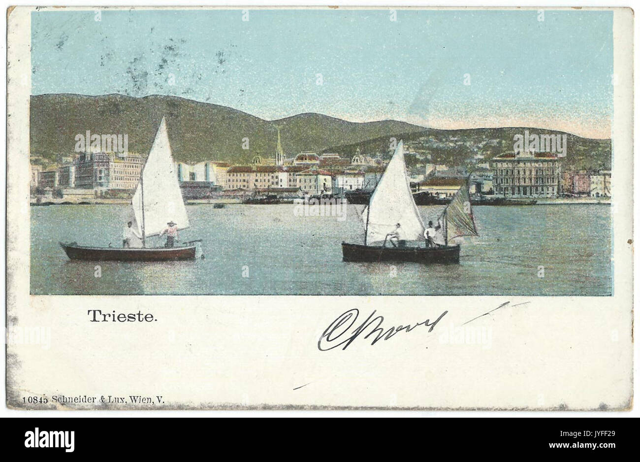 Vintage trieste map hi-res stock photography and images - Alamy