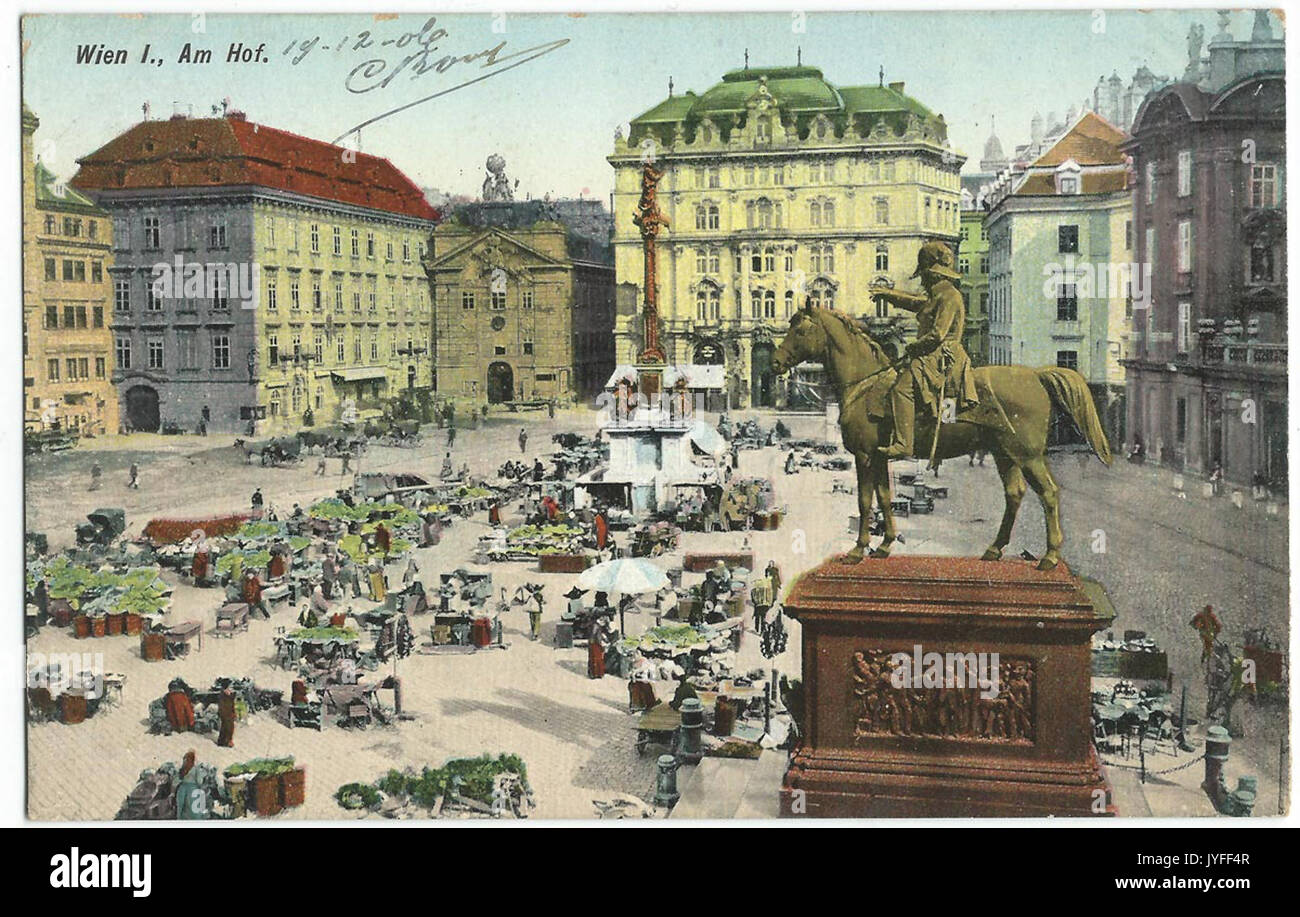 19061219 wien am hof Stock Photo - Alamy