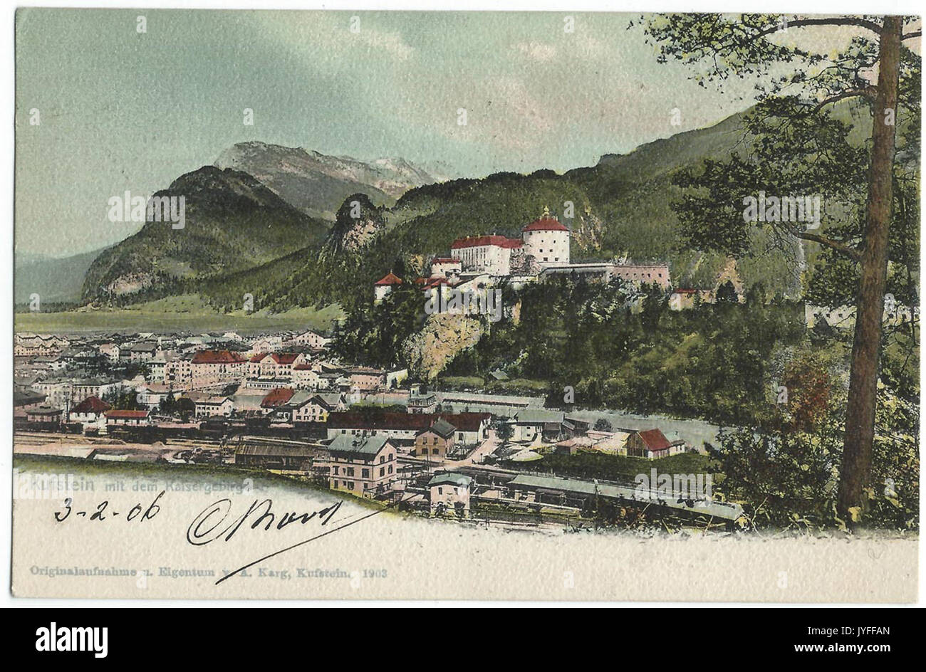 Kufstein map hi-res stock photography and images - Alamy