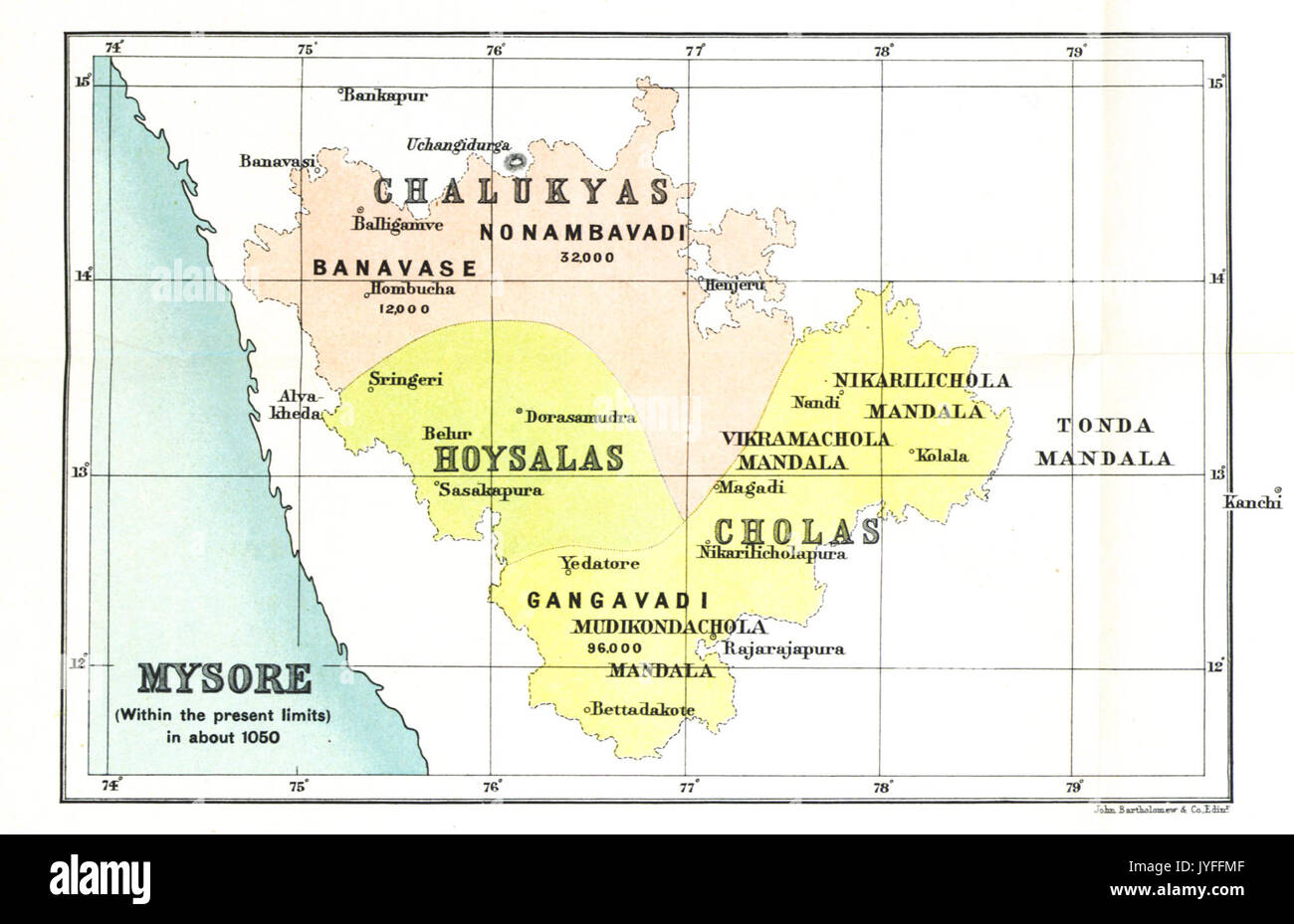 Mysore history 1050 Stock Photo - Alamy