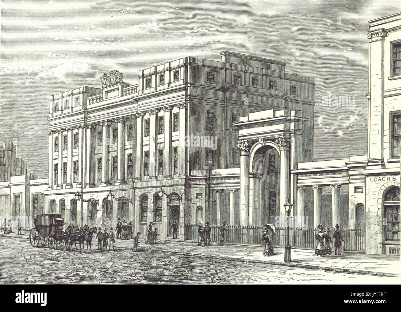 Edinburgh General Post Office 1880 Stock Photo - Alamy