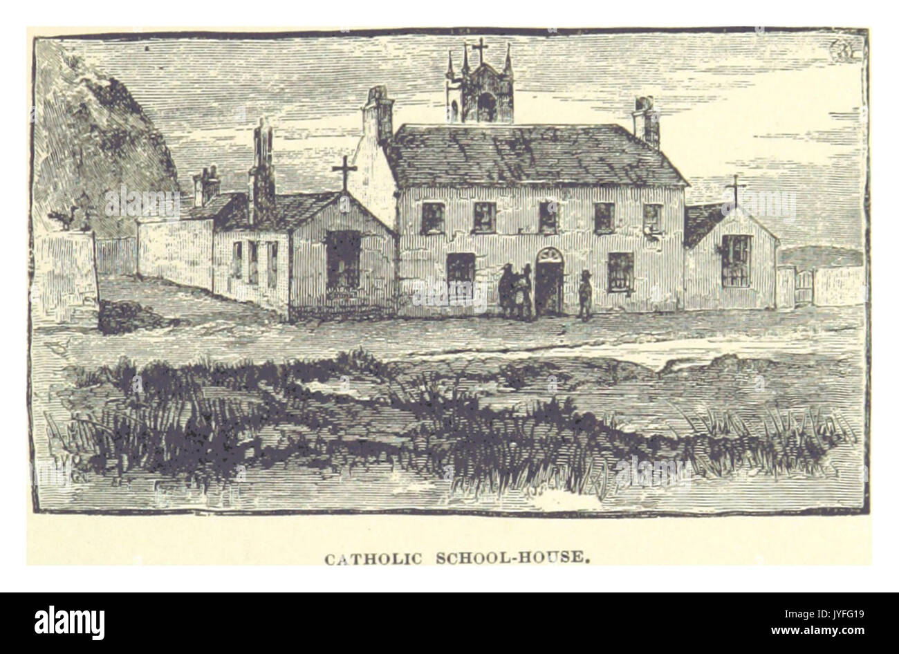 Historical school house Cut Out Stock Images & Pictures - Alamy