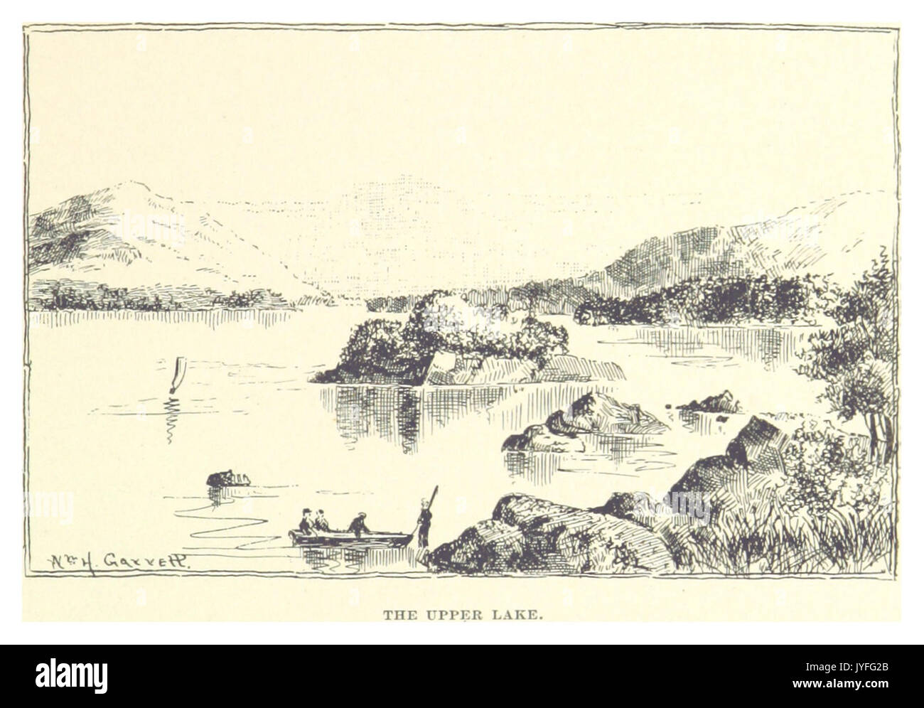 Serene landscape lake Cut Out Stock Images & Pictures - Alamy