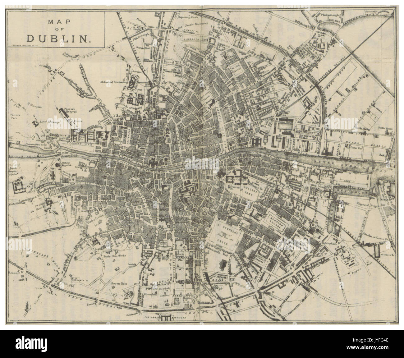 Map of dublin hi-res stock photography and images - Alamy