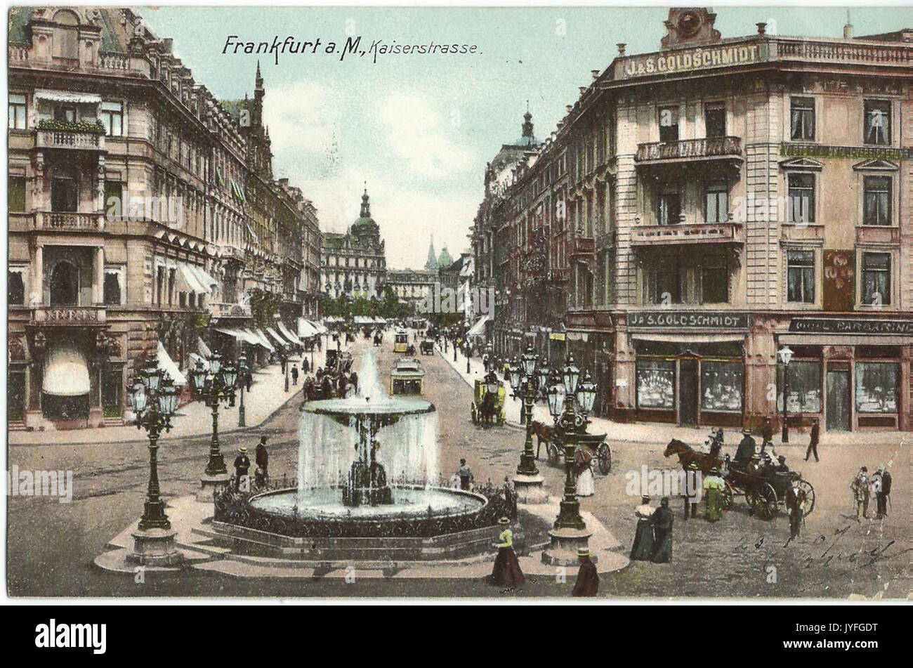 Street scene in kaiserstrasse hi-res stock photography and images - Alamy