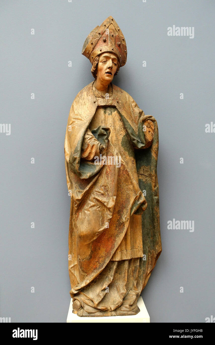 A Bishop Saint by Jorg Lederer, c. 1520, linden wood Bode Museum ...