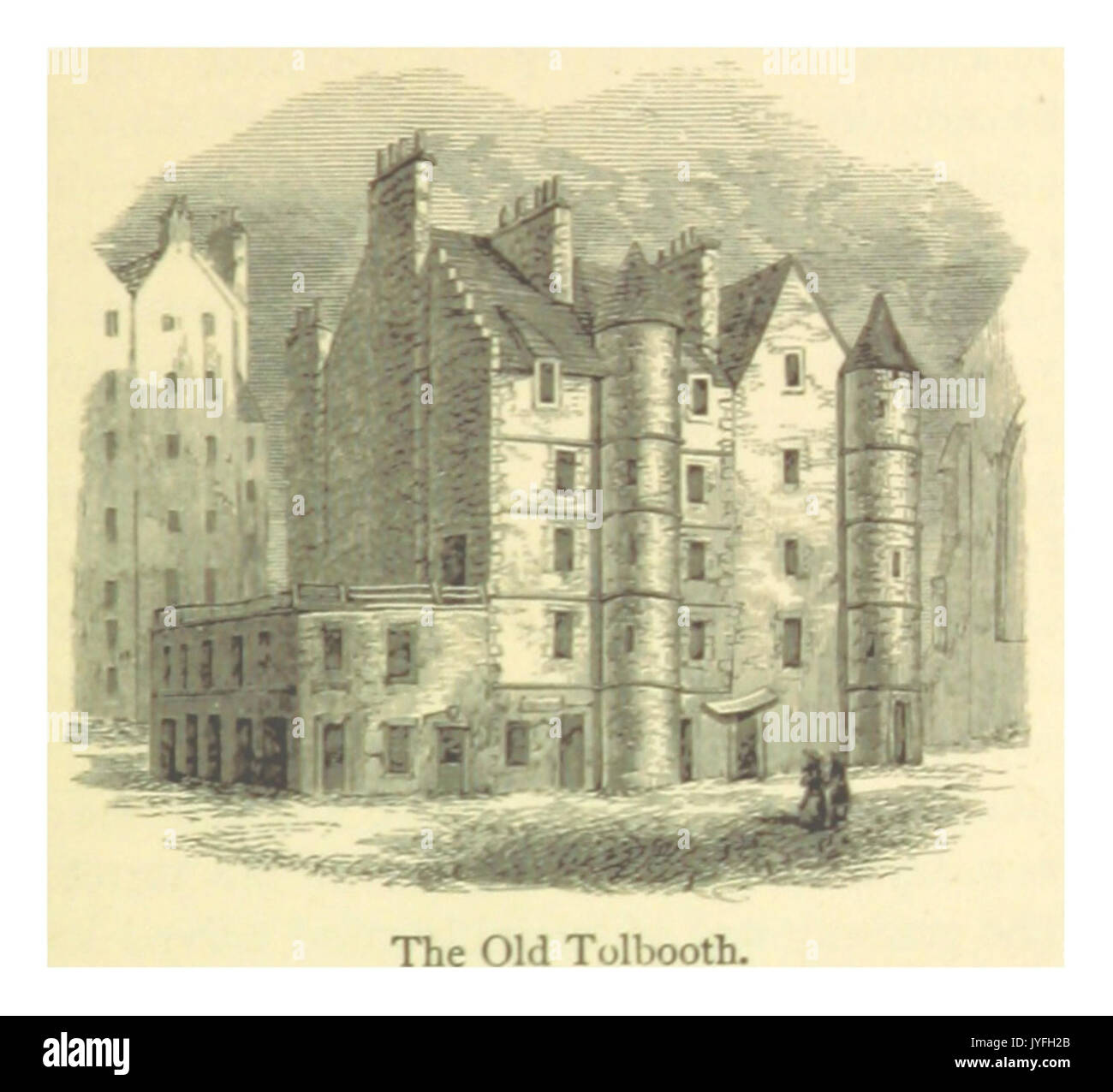 CHAMBERS(1869) p107 THE OLD TOLBOOTH Stock Photo - Alamy