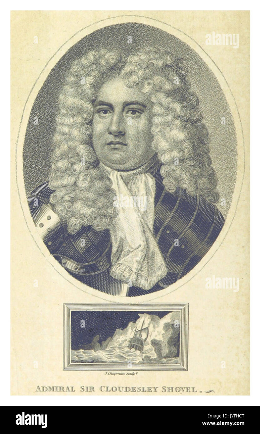 MANTE(1800) p4.064 ADMIRAL SIR CLOUDESLEY SHOVEL Stock Photo - Alamy