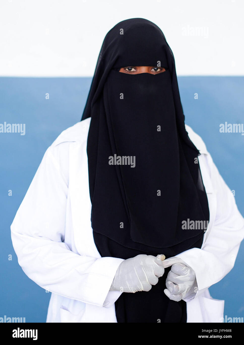 A nurse stands in Banadir hospital on World Aids Day in Mogadishu ...