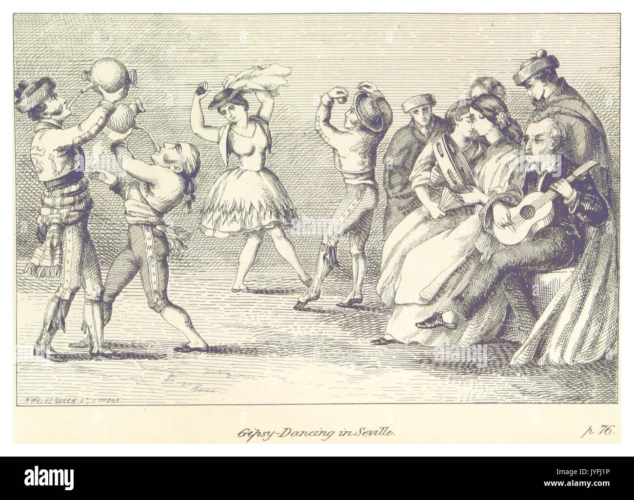 Gypsy dancing illustration hi-res stock photography and images - Alamy