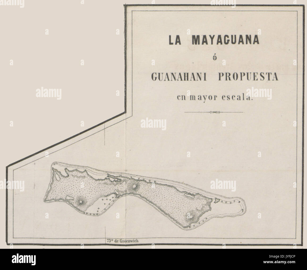 Mayaguana map hi-res stock photography and images - Alamy