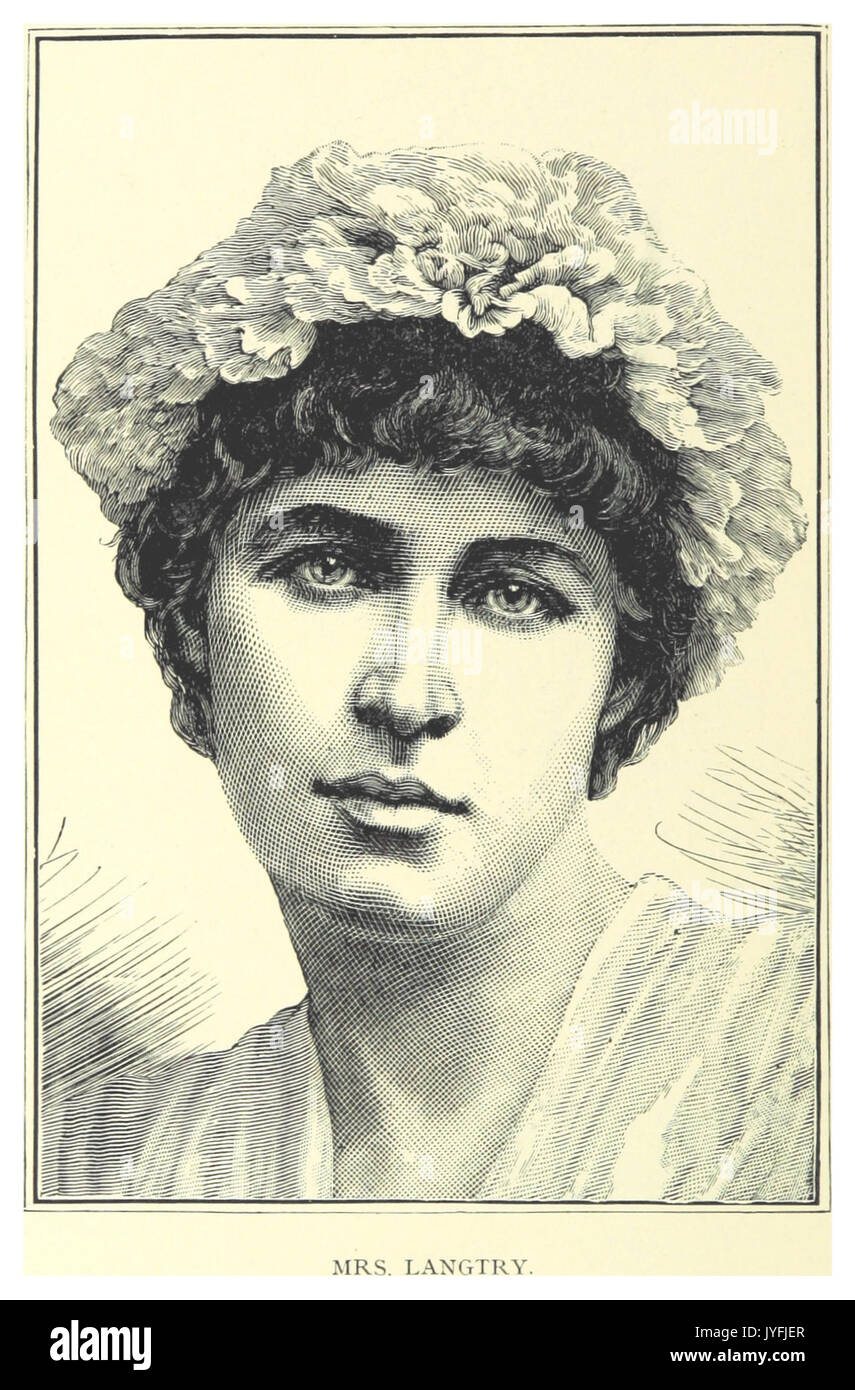 LONDON ILLUSTR(1883) p12.126 MRS. LANGTRY Stock Photo - Alamy