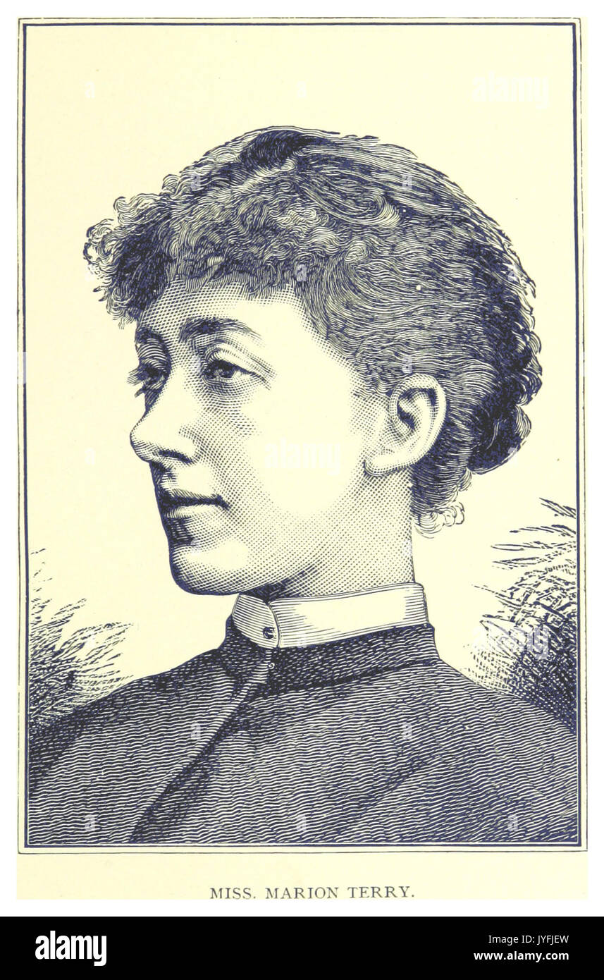 LONDON ILLUSTR(1883) p12.129 MARION TERRY Stock Photo - Alamy