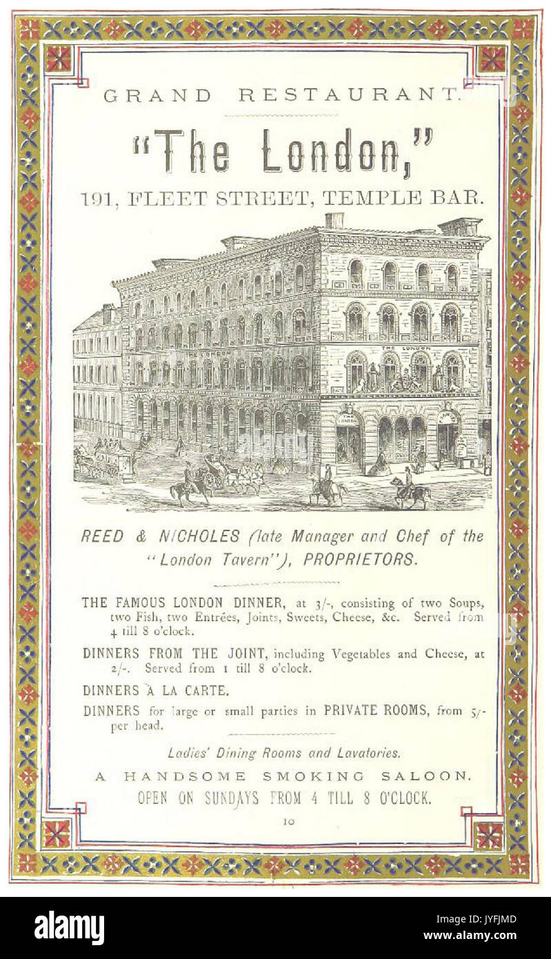 LONDON ILLUSTRATED p1.030 ADS. THE LONDON Stock Photo - Alamy