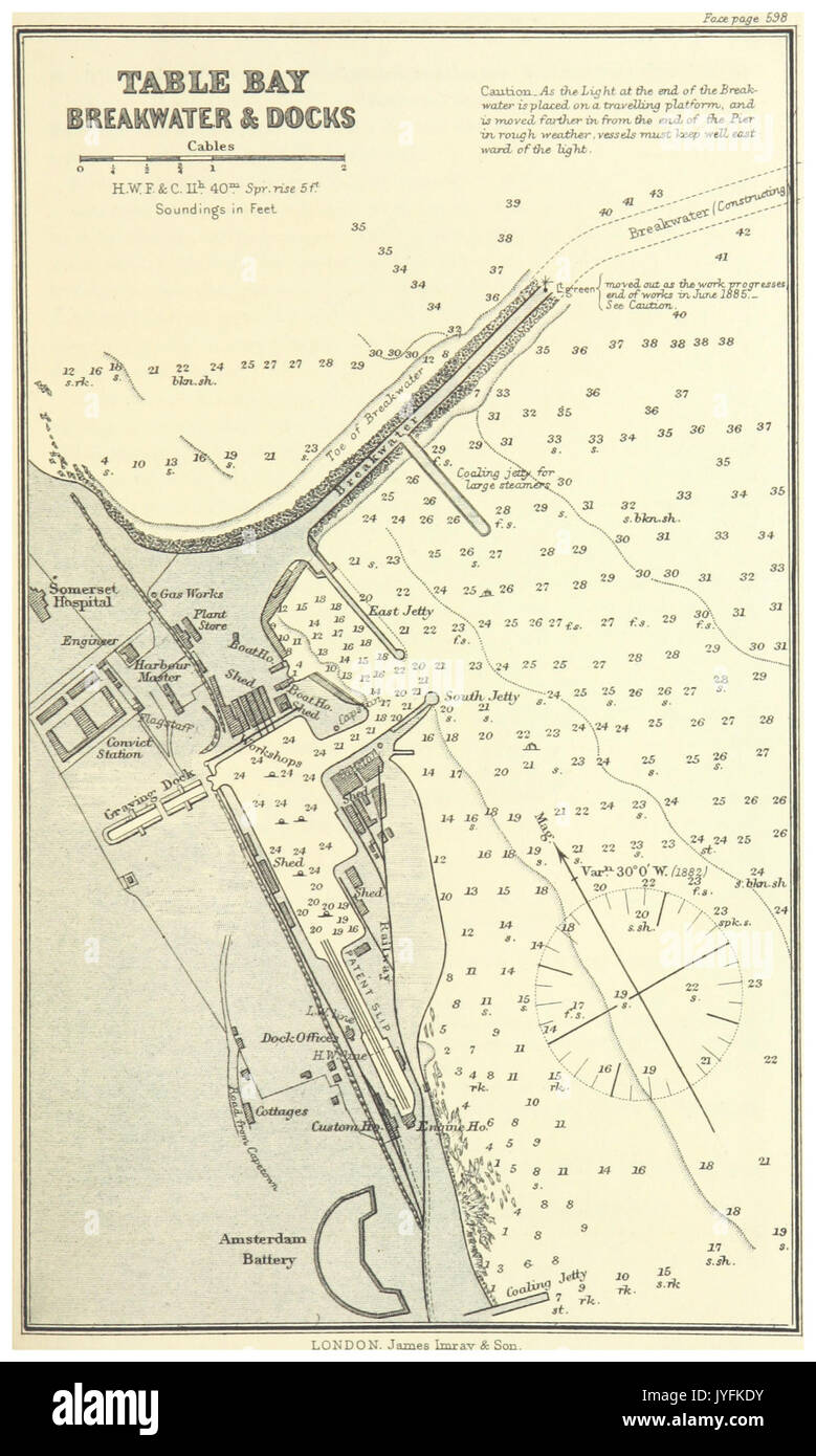 Map of table bay hi-res stock photography and images - Alamy
