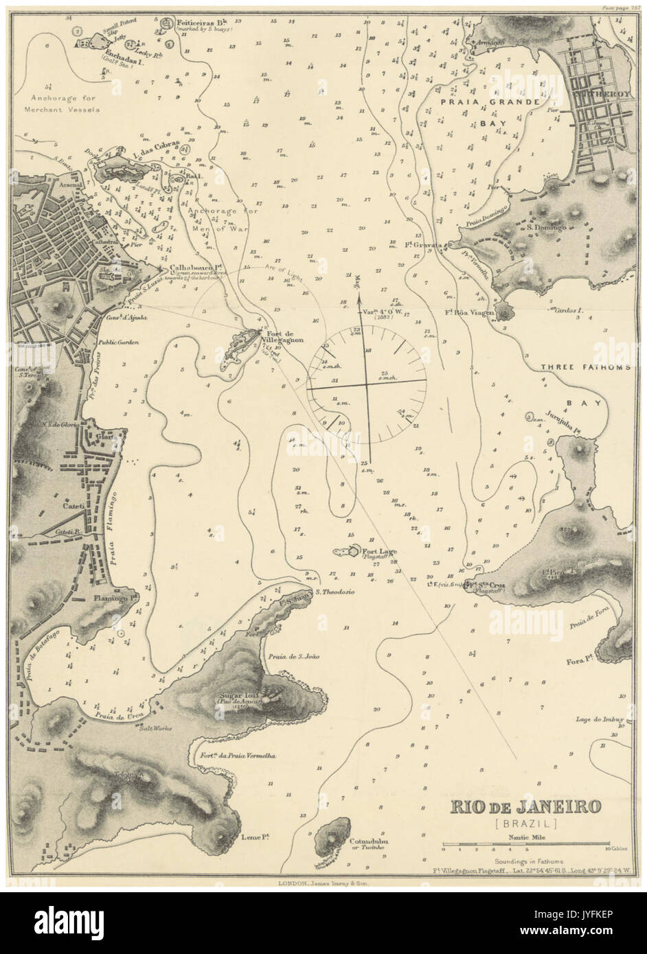 Historical map rio de hi-res stock photography and images - Alamy