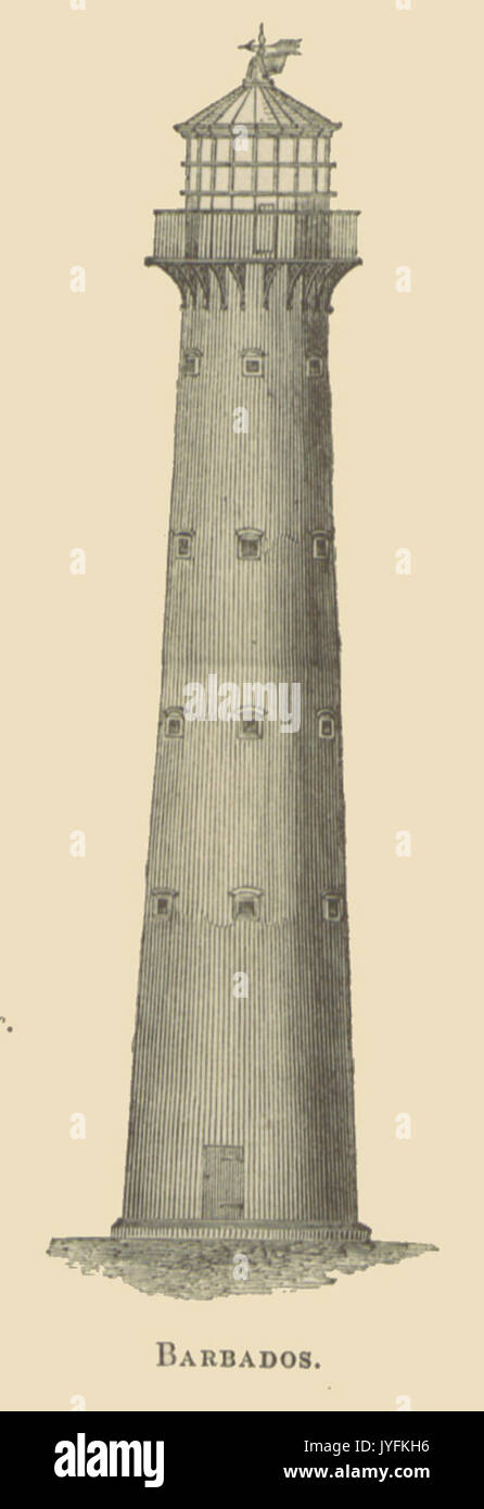 GORDON(1863) Lighthouses BARBADOS Stock Photo - Alamy