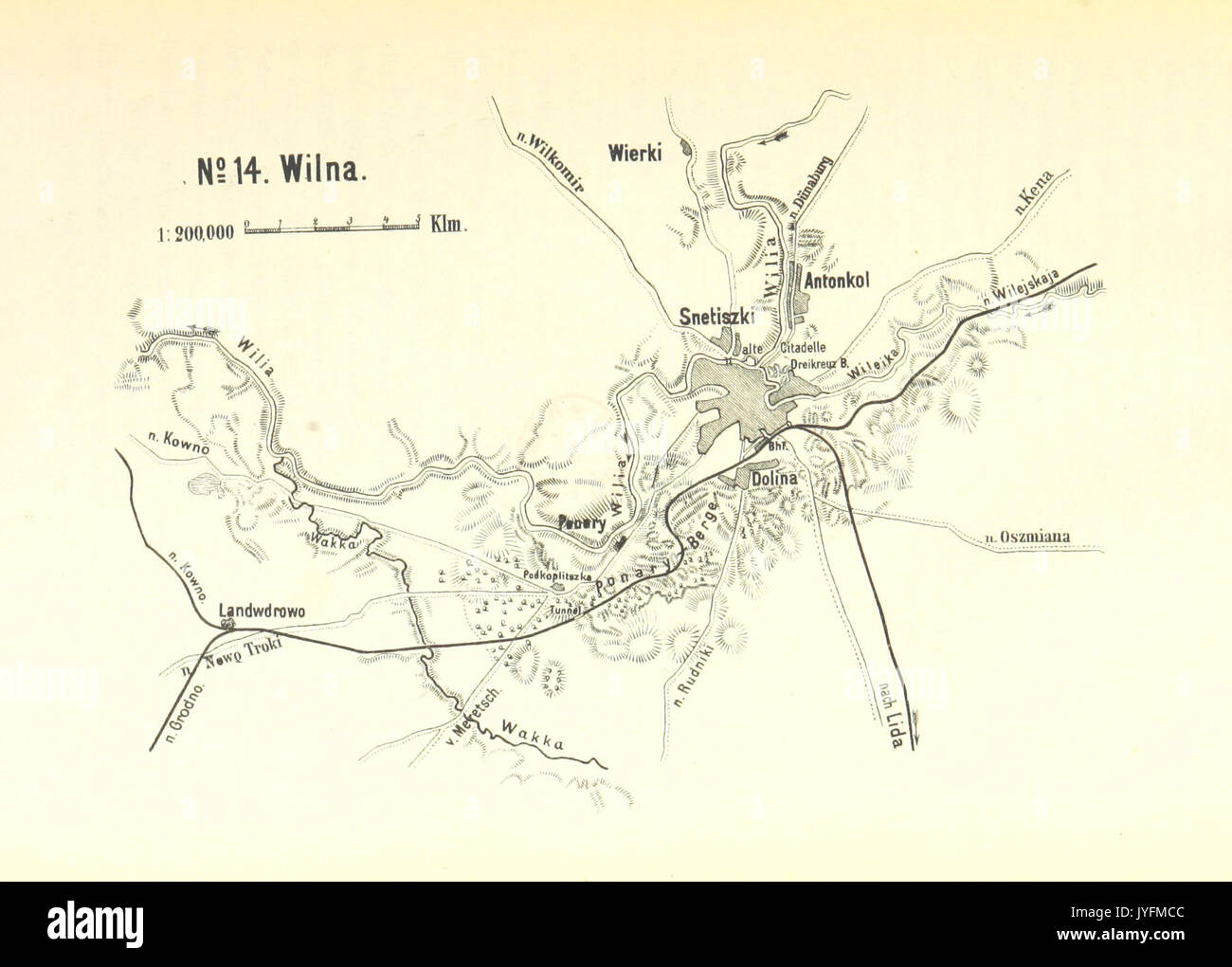 Wilna map hi-res stock photography and images - Alamy