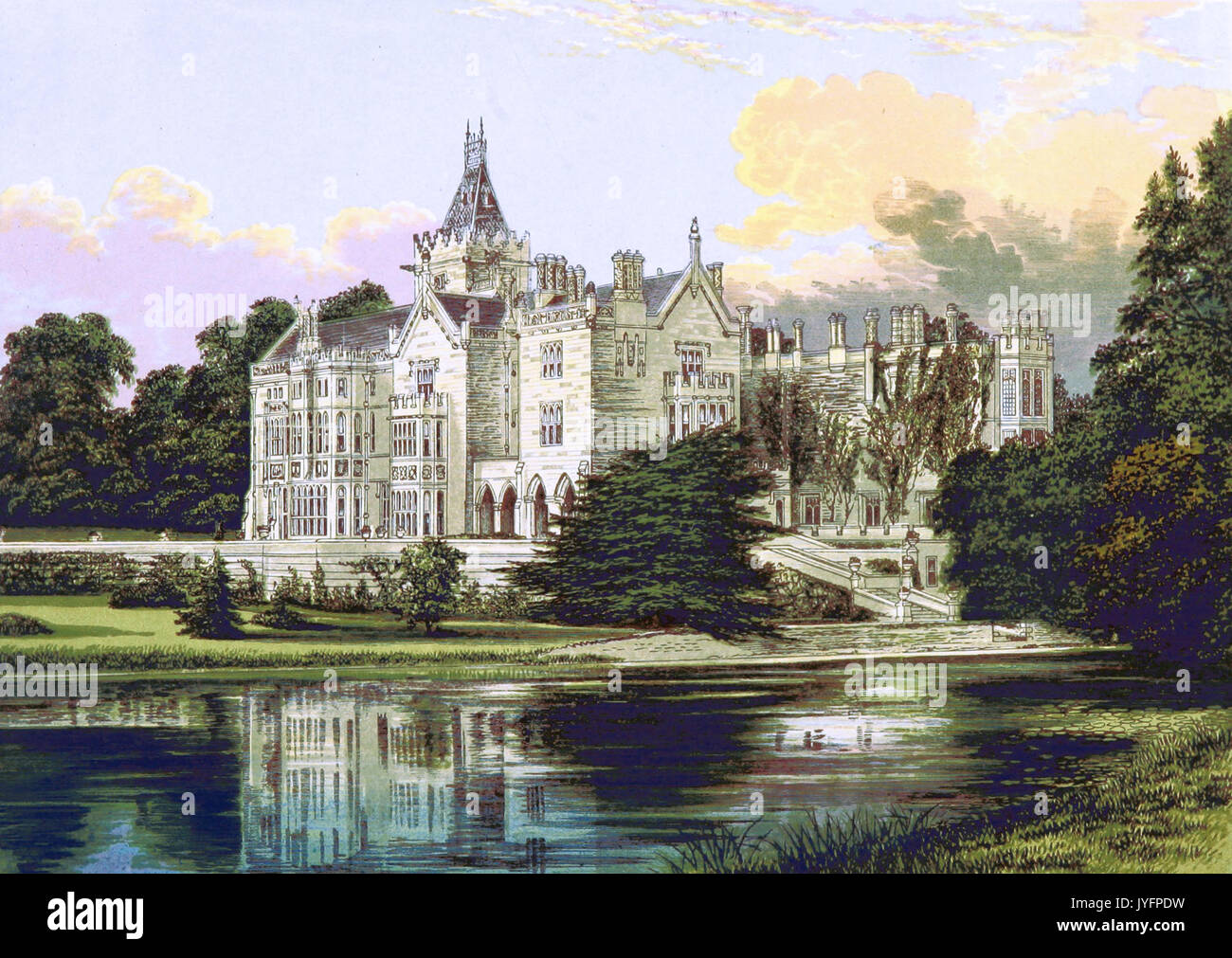 CS p4.252 Adare Manor, Limerick Morris's County Seats, 1879 Stock Photo ...