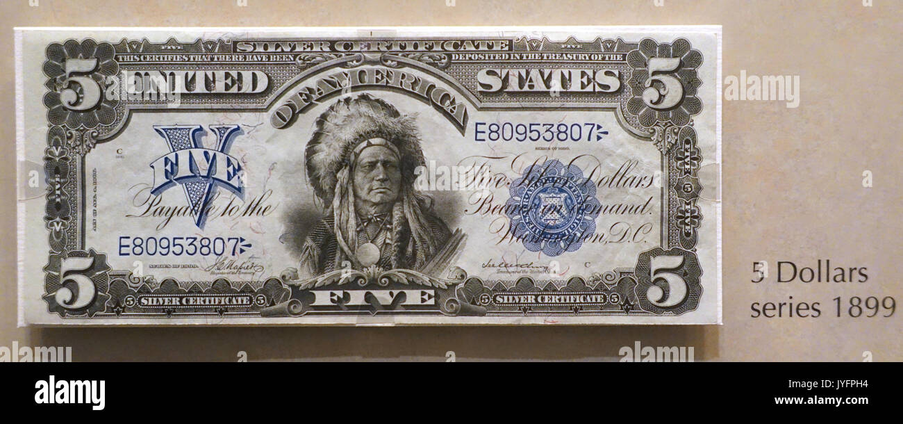 5 Dollars, United States, series 1899 National Museum of American ...