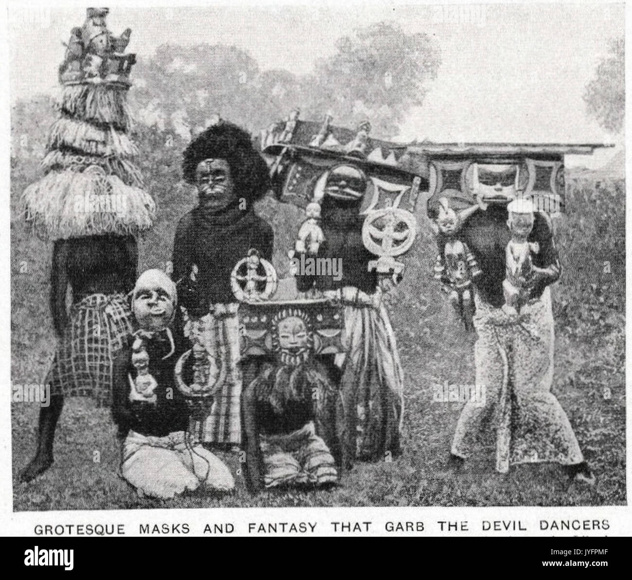 FYFE(1920) 08 Devil dancers grotesque Masks and fantasy Stock Photo - Alamy