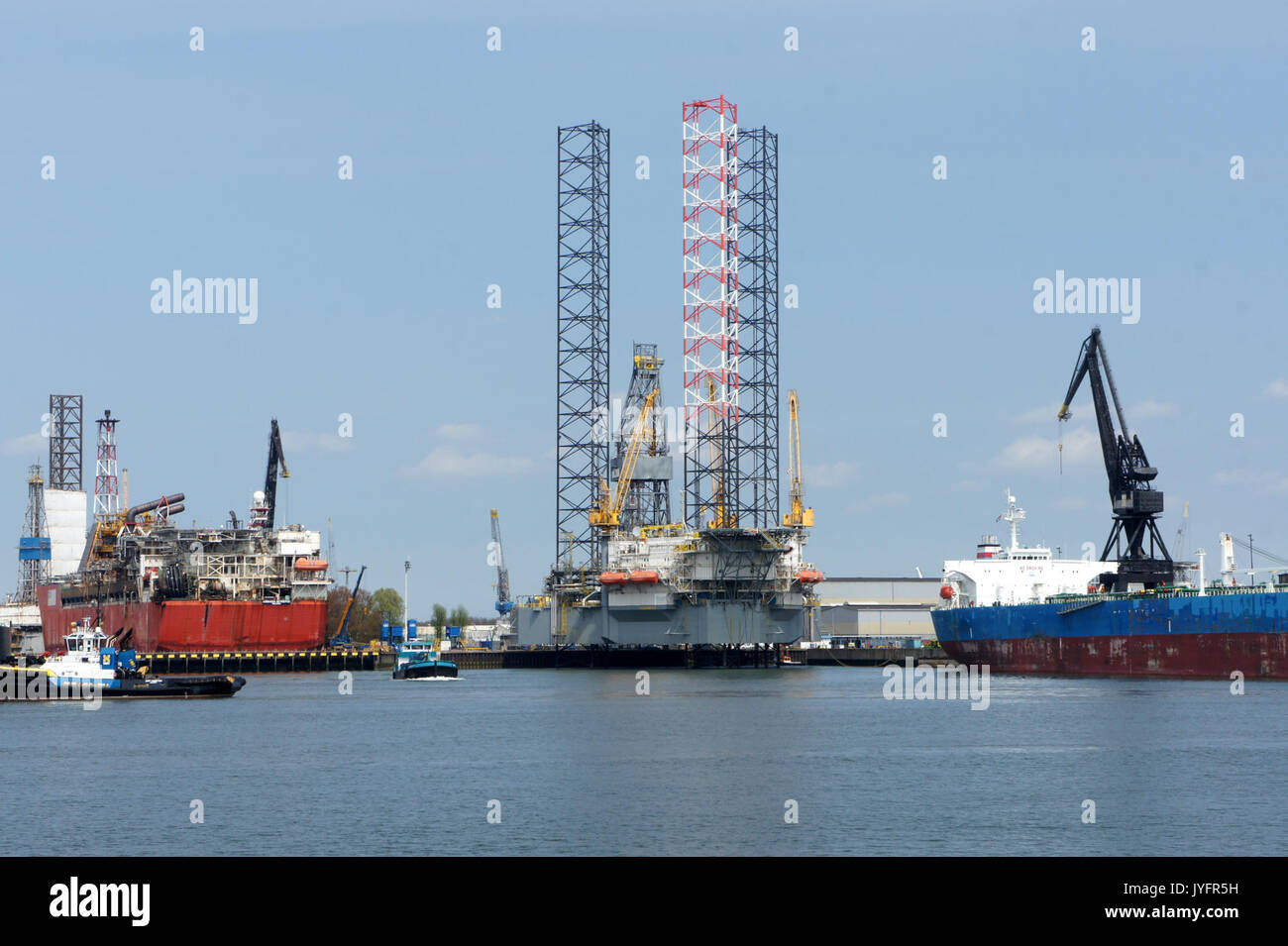 Port rotterdam painting hi-res stock photography and images - Alamy