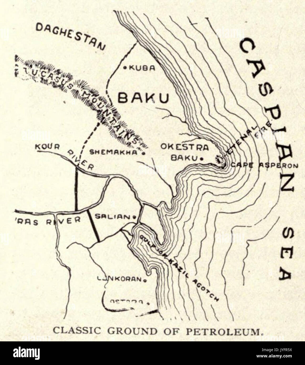 Map of baku hi-res stock photography and images - Alamy