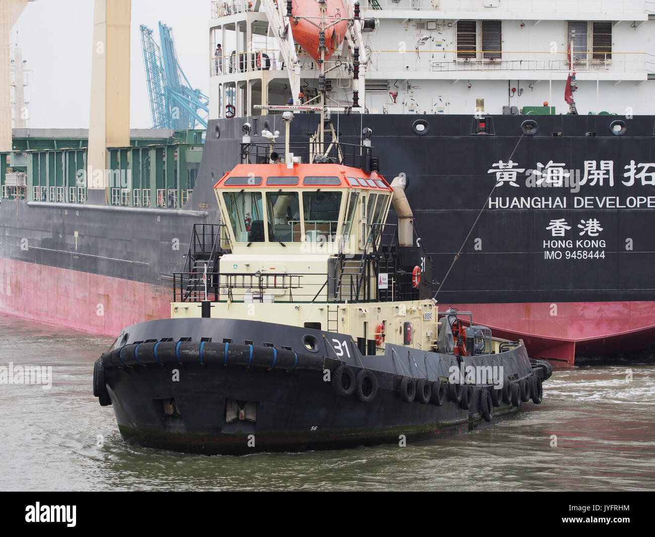 31 tugboat IMO 9684031 ENI 06105142, Zandvliet sluis, Port of Antwerp ...