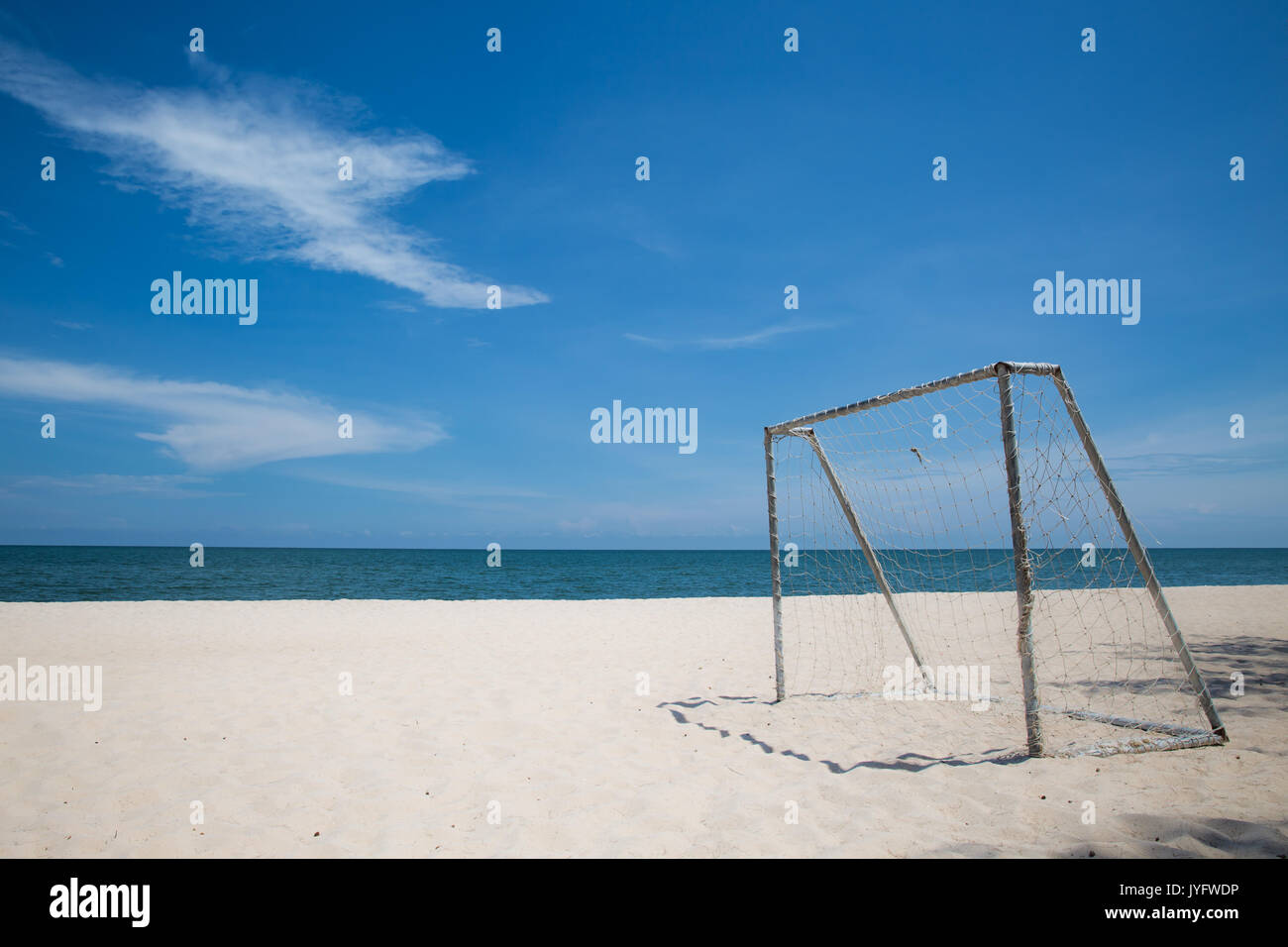Soccer field beach hi-res stock photography and images - Alamy