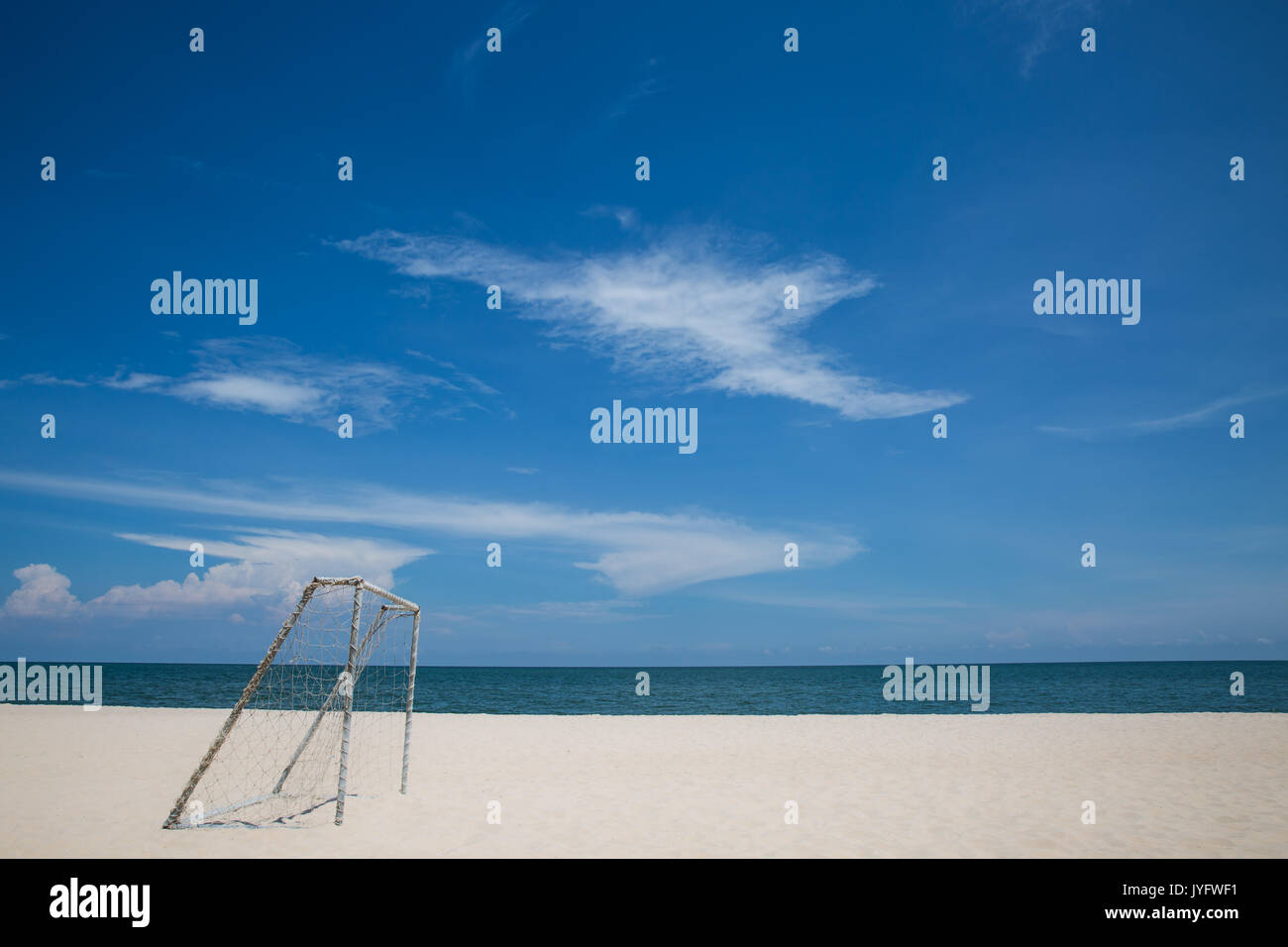 Soccer field beach hi-res stock photography and images - Alamy