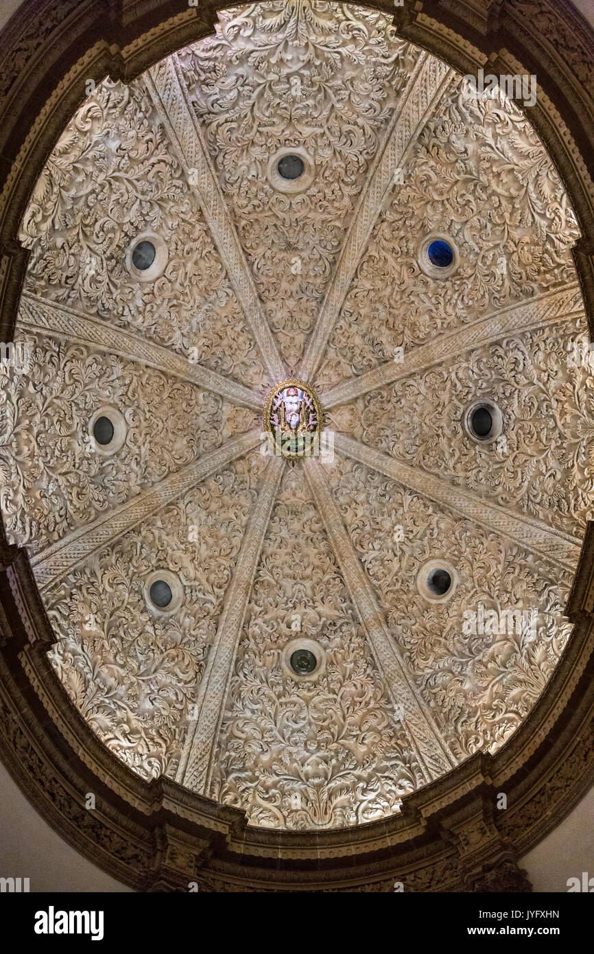 Dome Ceiling in Church in Mallorca Stock Photo - Alamy