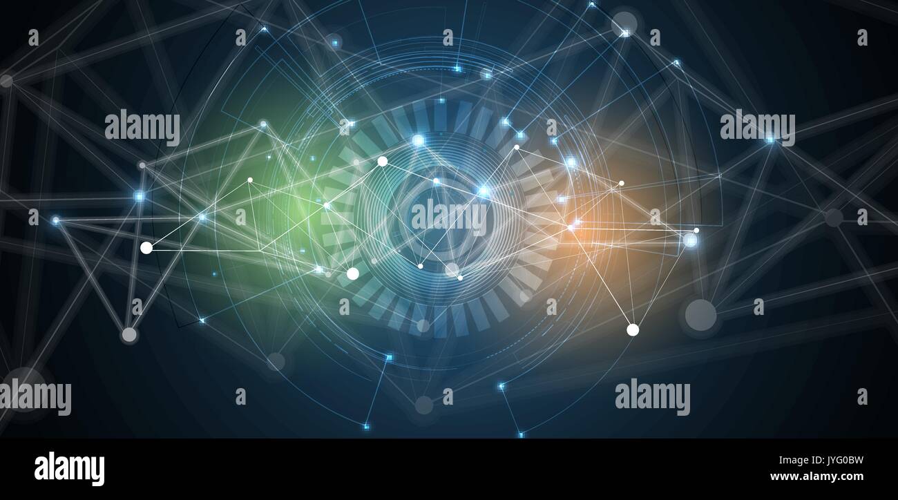 Digital technology world. Business virtual concept Stock Vector Image ...