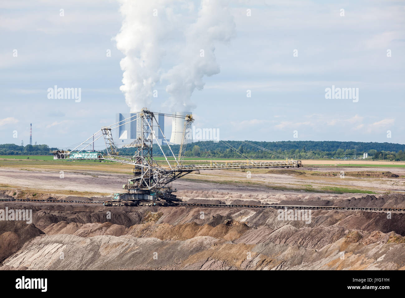 Deep in Germany there is this brown coal mine Stock Photo - Alamy