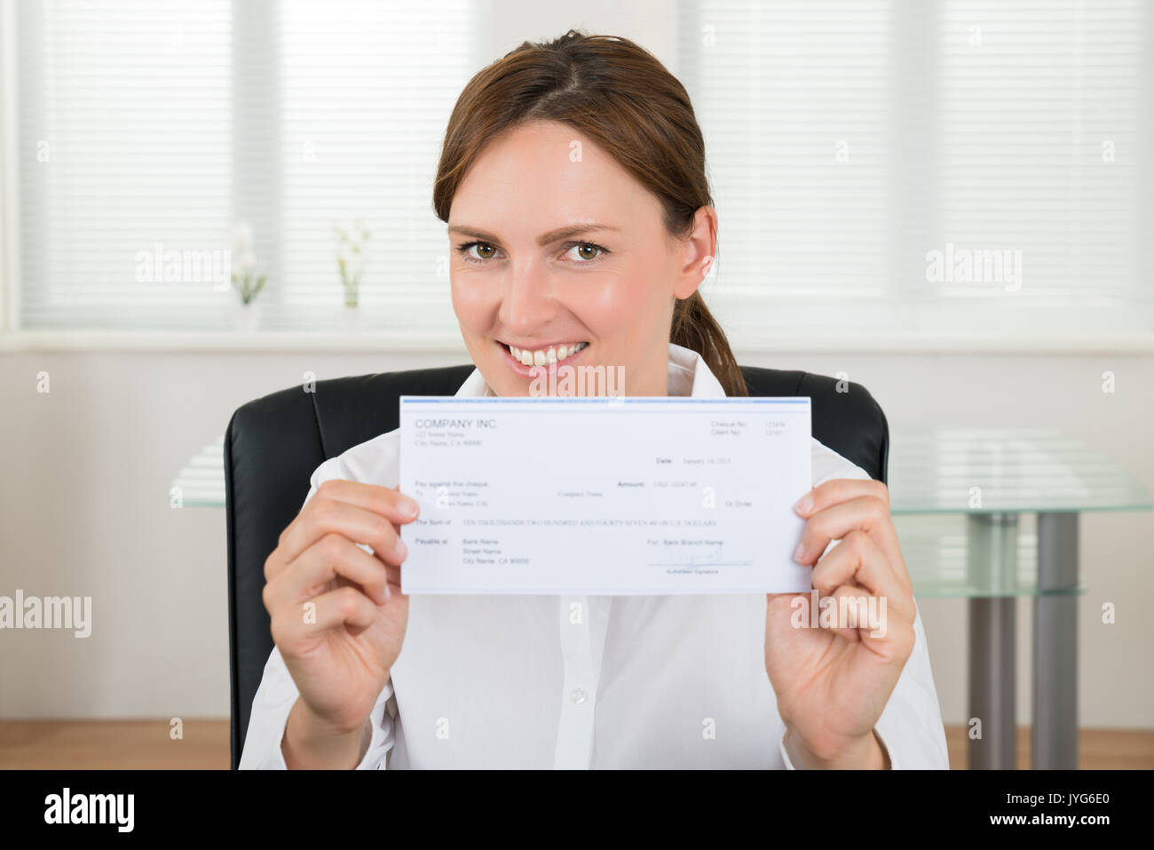 Happy adult cheque hi-res stock photography and images - Alamy