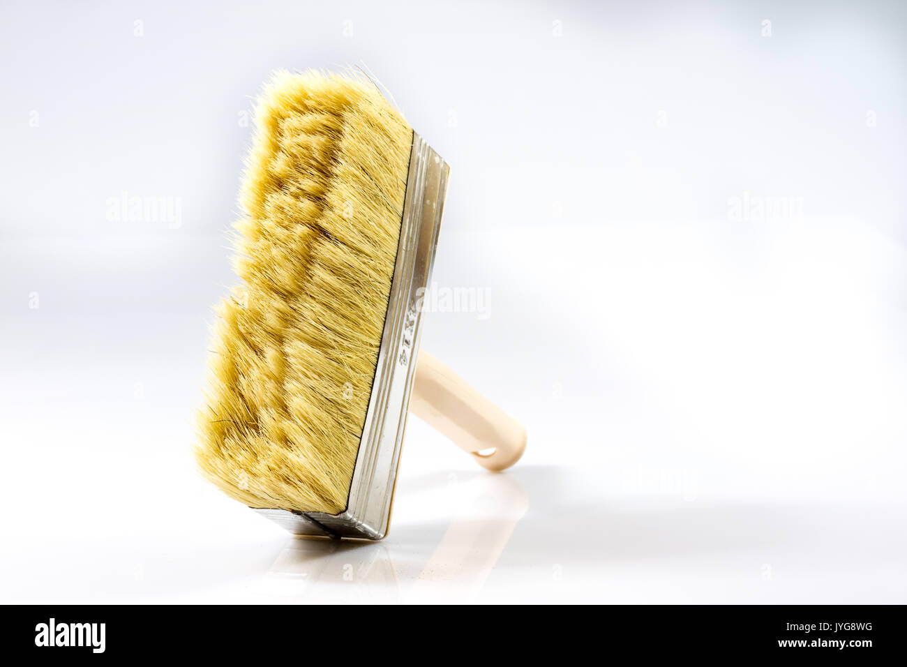Large paint brush for painting walls, white background, isolated Stock ...