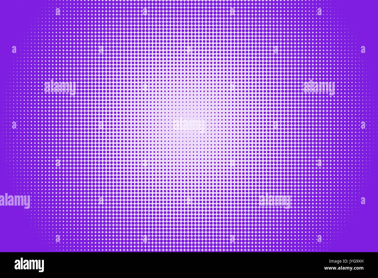 Vertical gradient purple halftone dots center background. Pop art ...