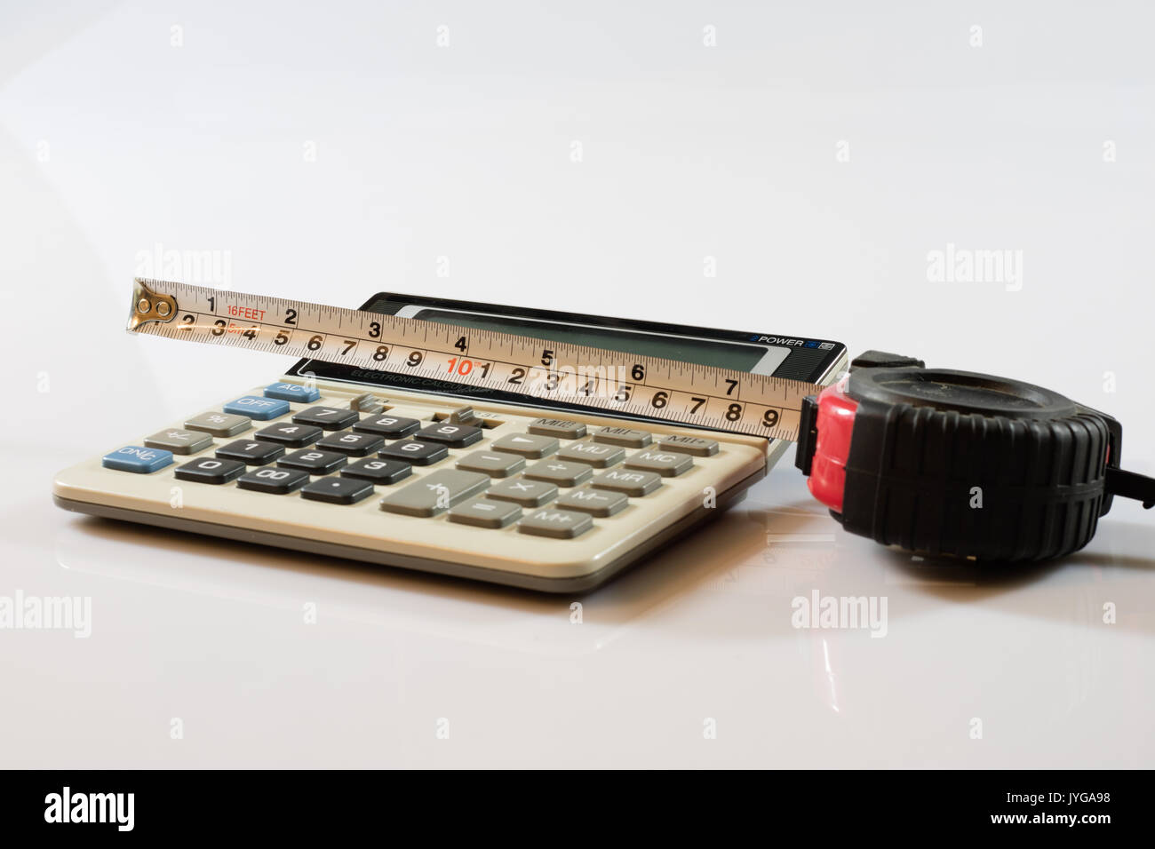 Documents, calculations, calculator, calculator and pen and a pencil on ...