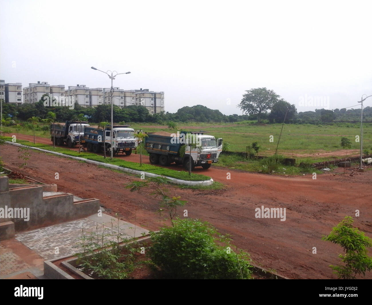 A delivery of sand at Bridge County in Rajahmundry India in September ...