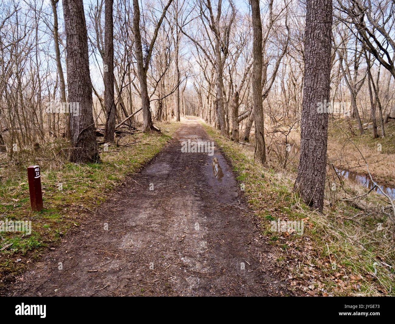 32 Mile Mark on C and O Canal above Edwards Ferry Stock Photo - Alamy