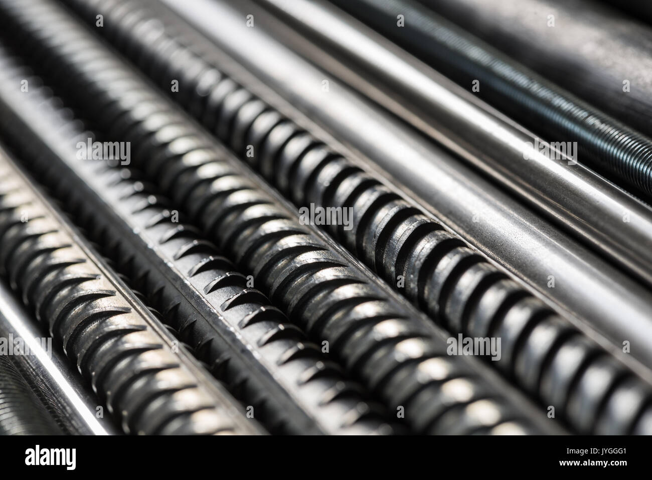 Metal pipes and rods. Steel materials, construction supplies Stock ...