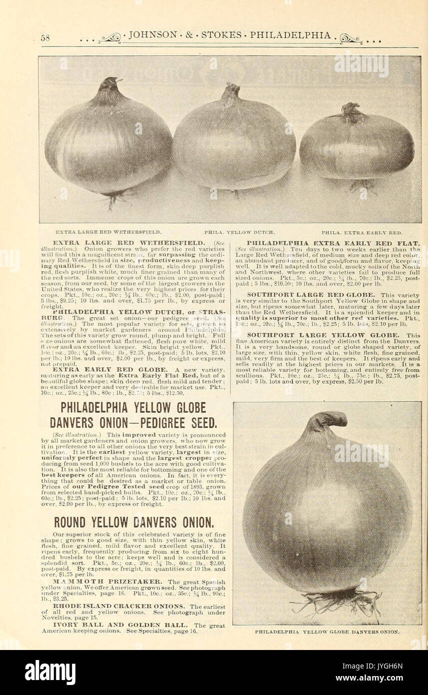 1894 garden and farm 1891 manual (Page 58) BHL42606100 Stock Photo - Alamy