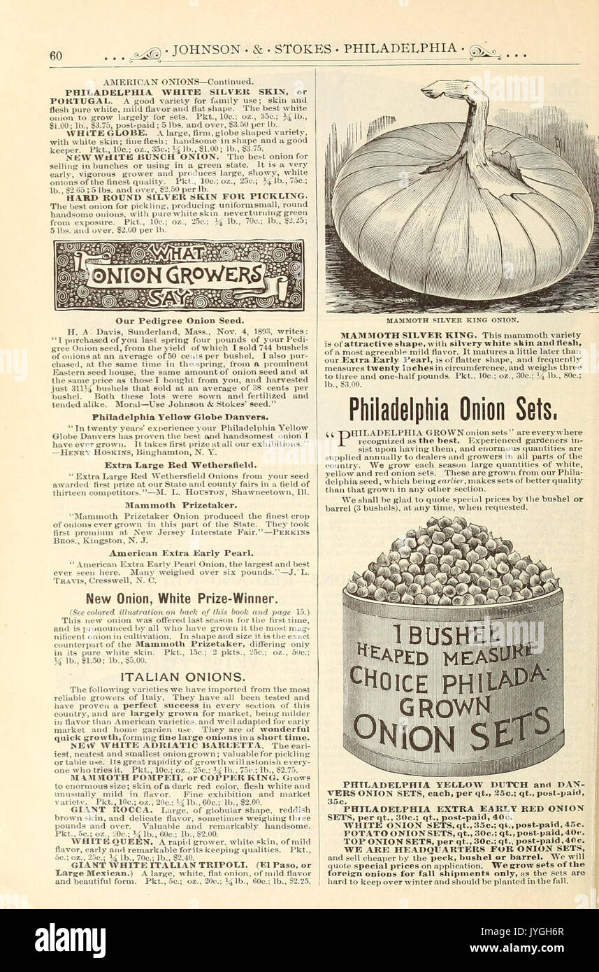 1894 garden and farm 1891 manual (Page 60) BHL42606102 Stock Photo - Alamy