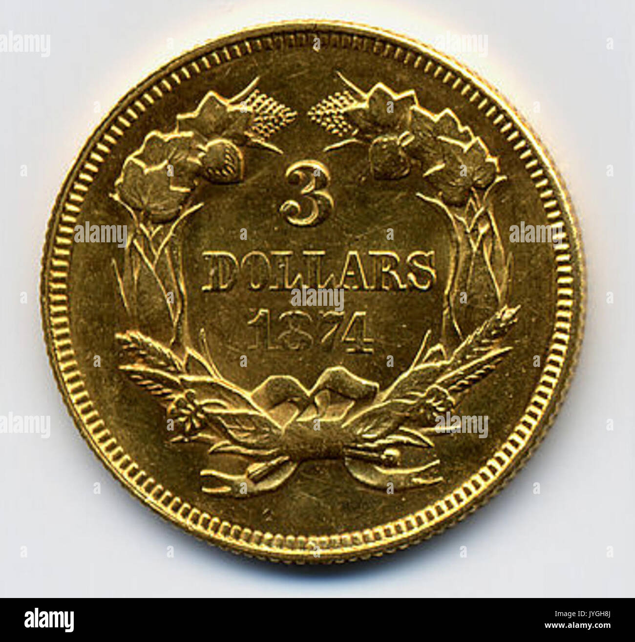 3 USA dollars reverse Stock Photo - Alamy